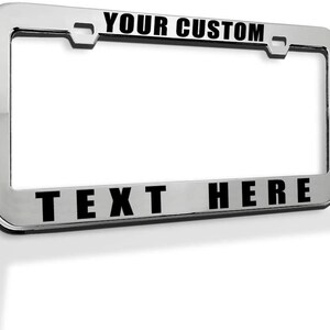 I Love Frogs Frog Style Heavy Duty Metal License Plate Frame/car ...