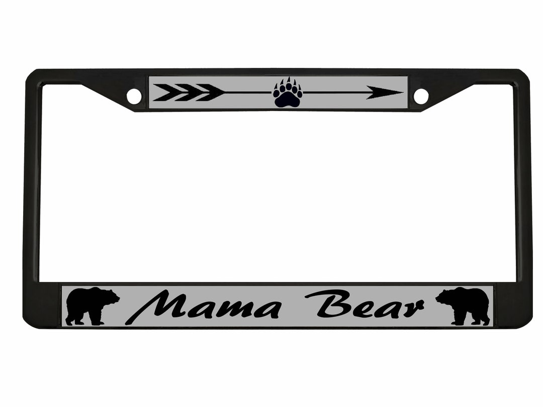 Mama Bear License Plate Frame: Heavy Duty Metal Auto Tag - Etsy