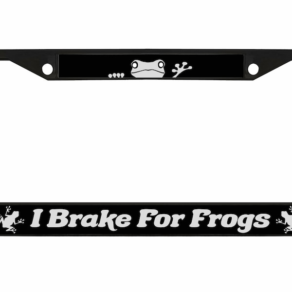 Frog License Plate Frame - Etsy