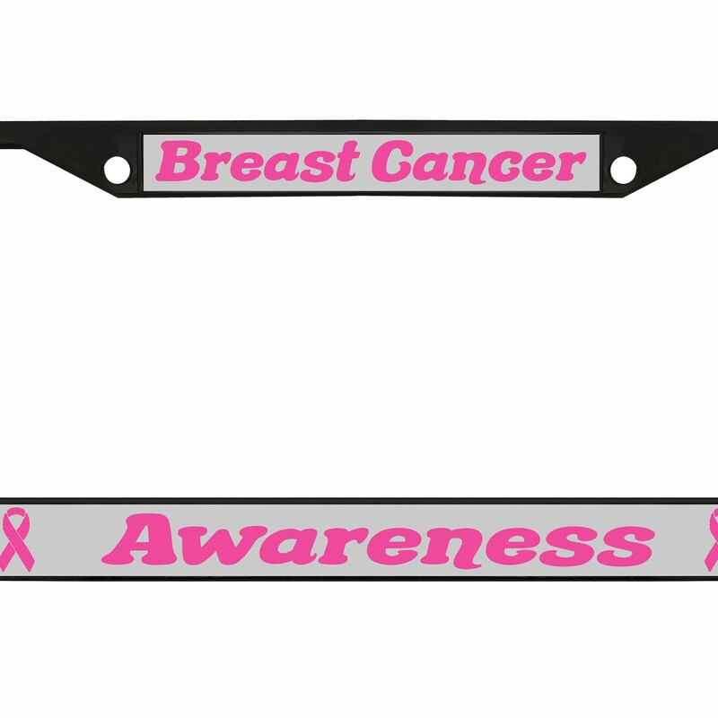 Breast Cancer License Plate Frames - Etsy