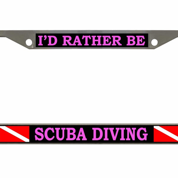 Scuba License Plate Frame - Etsy