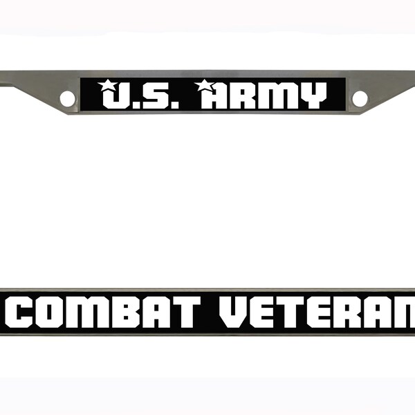 Combat Veteran License Plate Cover - Etsy