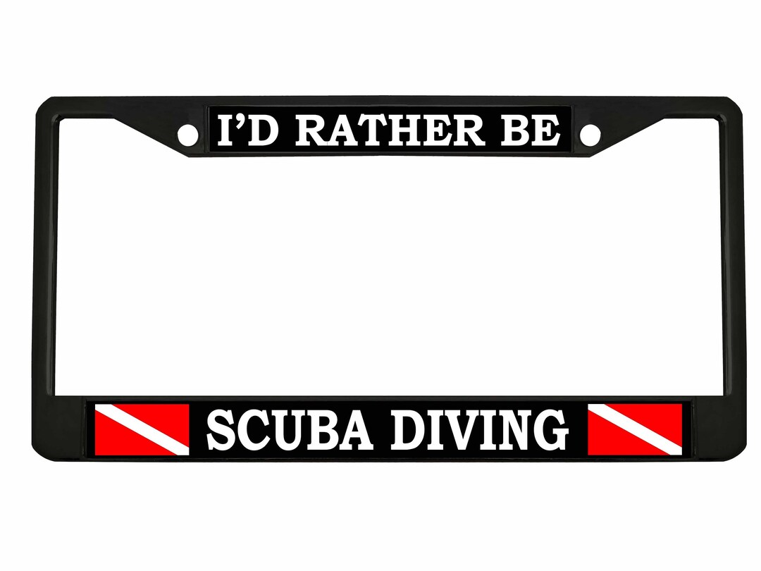 Scuba Diving License Plate Frame: Heavy Duty Metal Auto Tag - Etsy