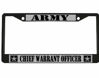 Warrant Officer License Plate - Etsy