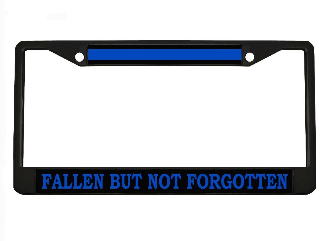 Fallen But Not Forgotten Thin Blue Line Police Design Heavy Duty Metal ...