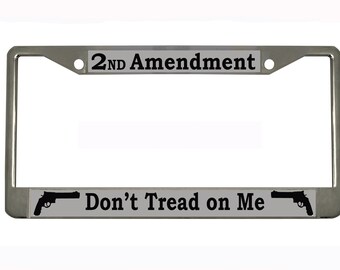 2nd Amendment License Plate Frames - Etsy