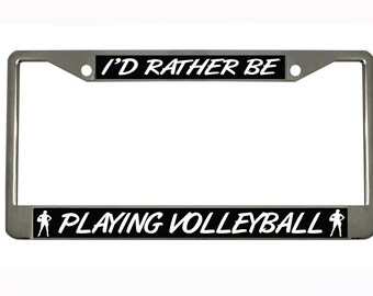 License Plate Frame Volleyball - Etsy