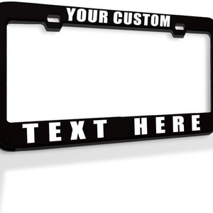 I Love Frogs Frog Style Heavy Duty Metal License Plate Frame/car ...