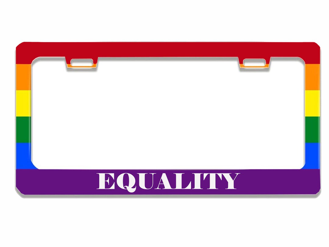 Pride Rainbow Flag -equality, Funny Design Metal Car License Plate ...