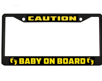 Baby on Board License Plate Frame Baby License Plate Frame - Etsy