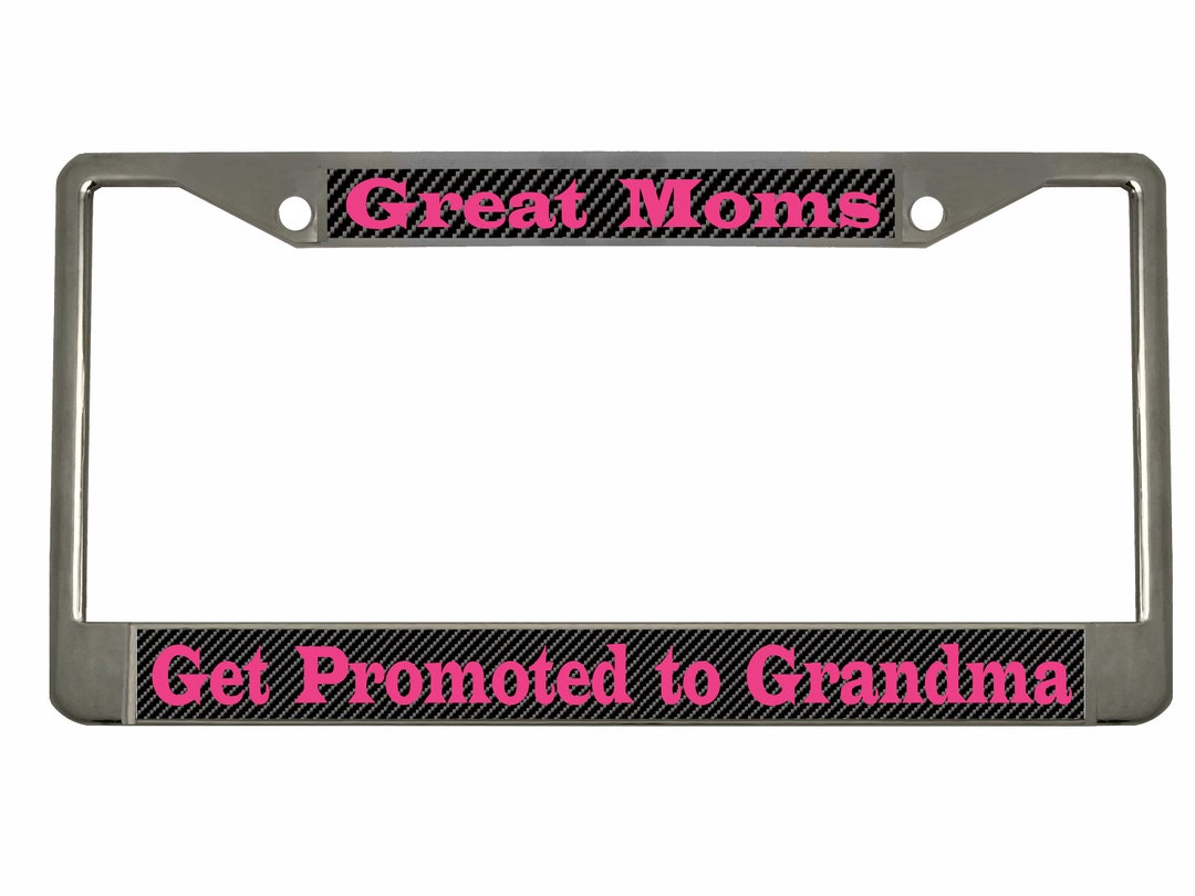 Promoted to Grandma License Plate Frame - Heavy Duty Metal Car Tag - Etsy