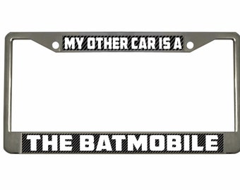 Batmobile License Plate Frame - Etsy