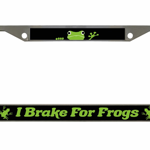 I Brake for License Plate Frame - Etsy