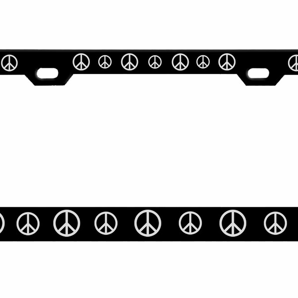 Peace Sign License Plate Frame - Etsy