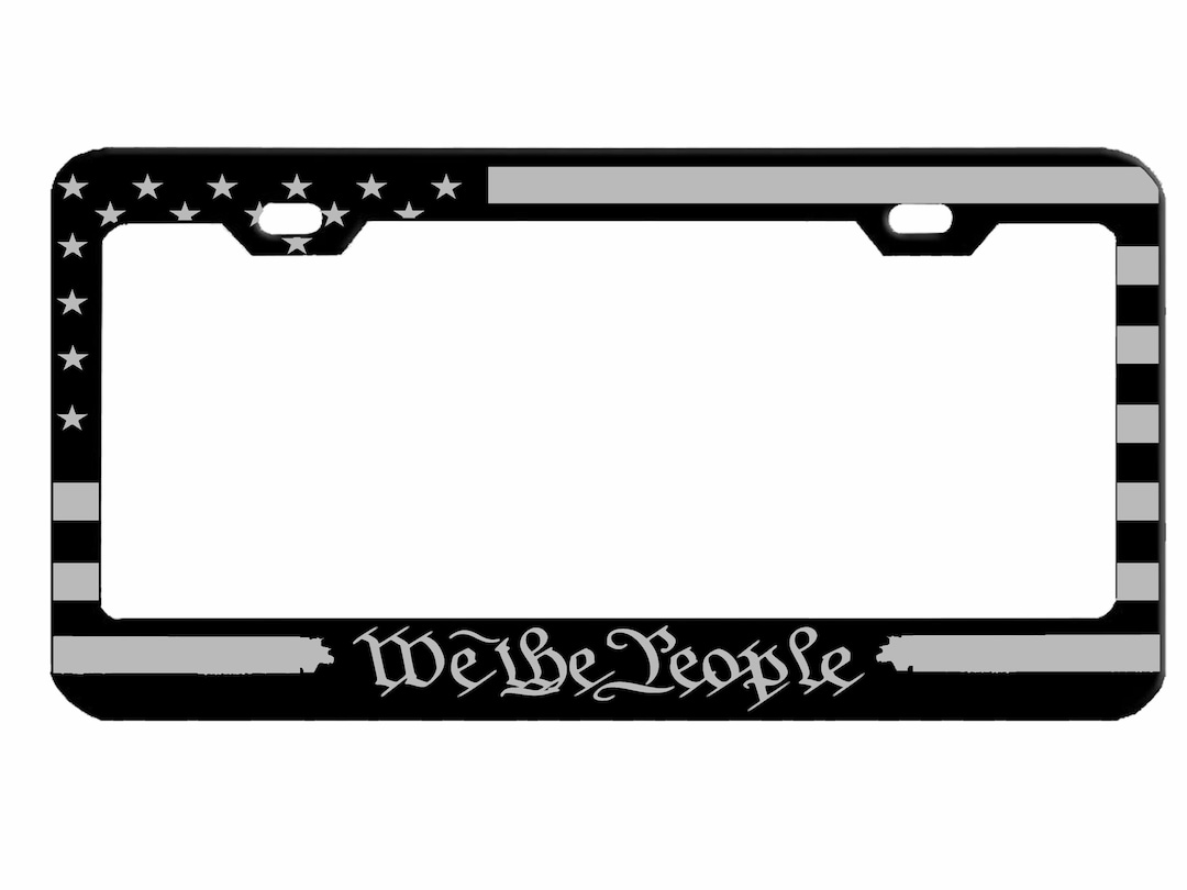 We the People Decorative License Plate Frame American Flag Car Tag ...