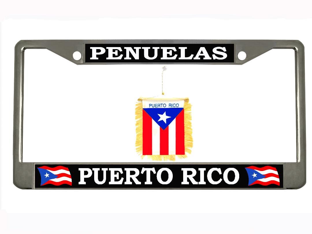 Penuelas Puerto Rico Design Heavy Duty Metal Car License Plate Frame ...