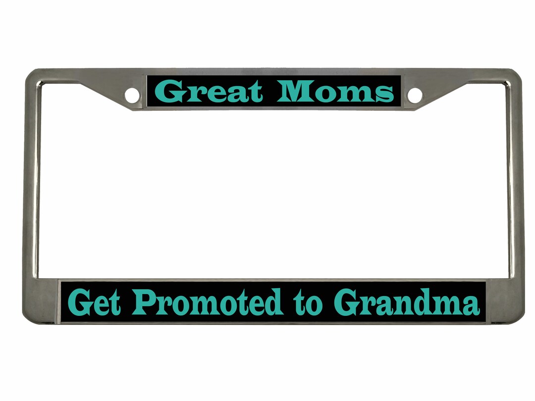 Promoted to Grandma License Plate Frame - Heavy Duty Metal Car Tag - Etsy