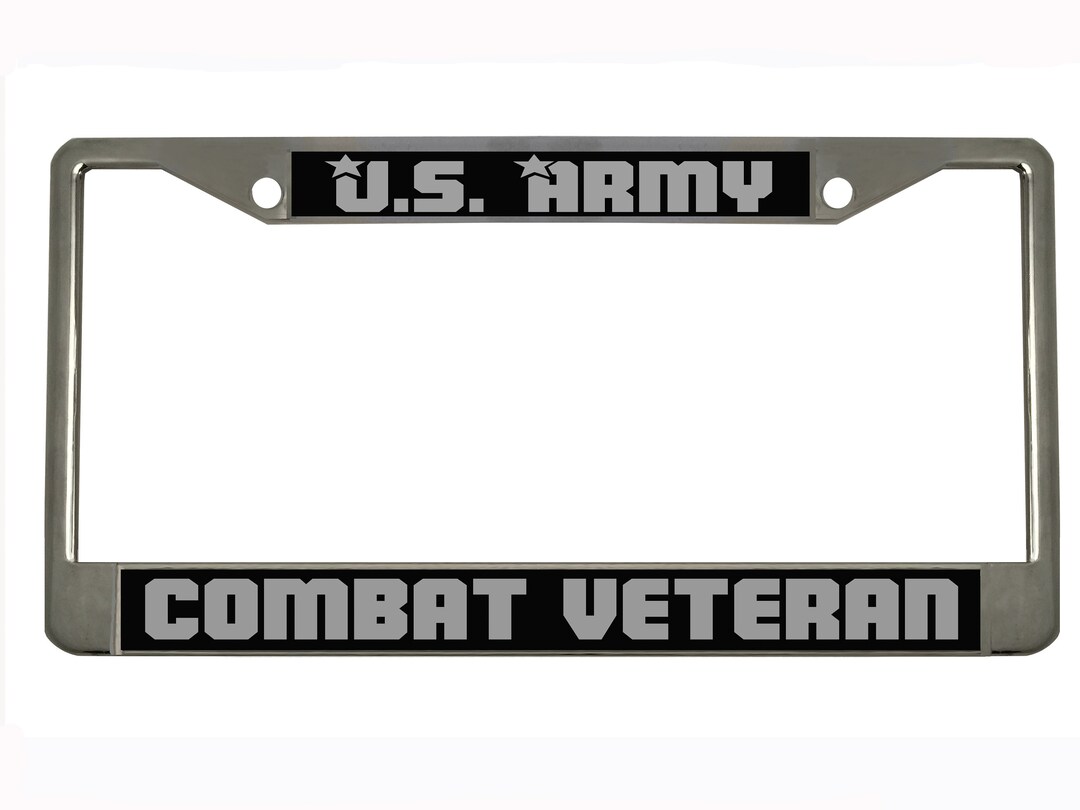 U.S. Army Combat Veteran Design Heavy Duty Metal Car License - Etsy