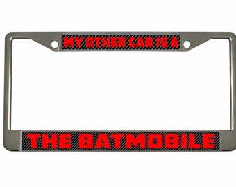 Batmobile License Plate Frame | Etsy