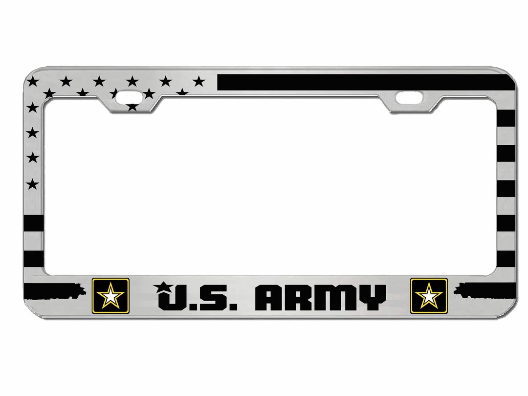 U.S. Army Military Style Metal License Plate Frame/car Accessories Car ...