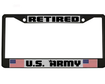 Army Retired License Plate - Etsy