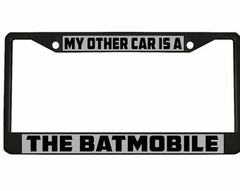 Batmobile License Plate Frame - Etsy