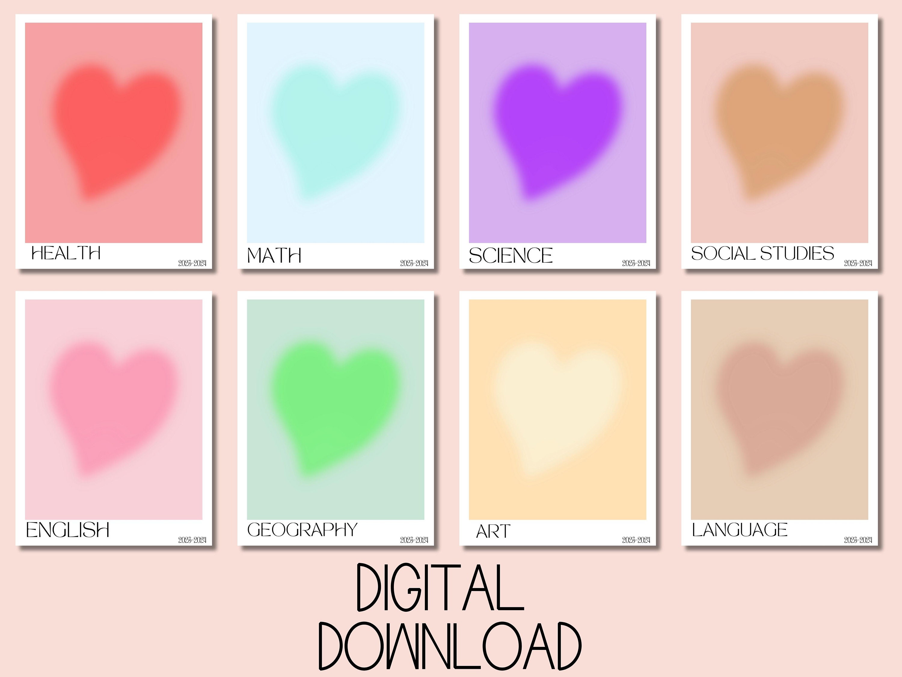 Aesthetic Binder Covers Custom Printable Binder Cover Page - Etsy