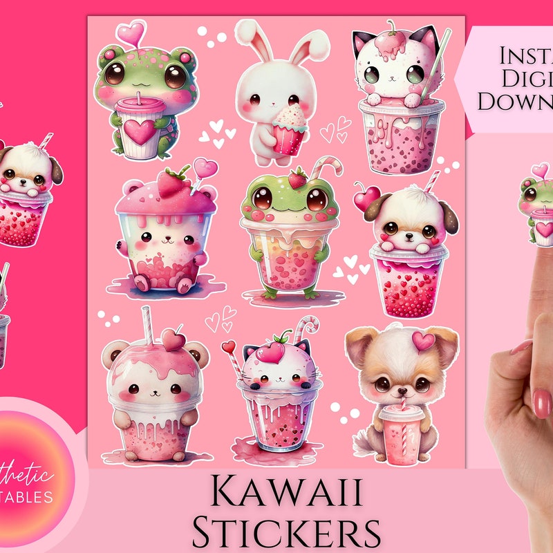 Kawaii Sticker - Etsy