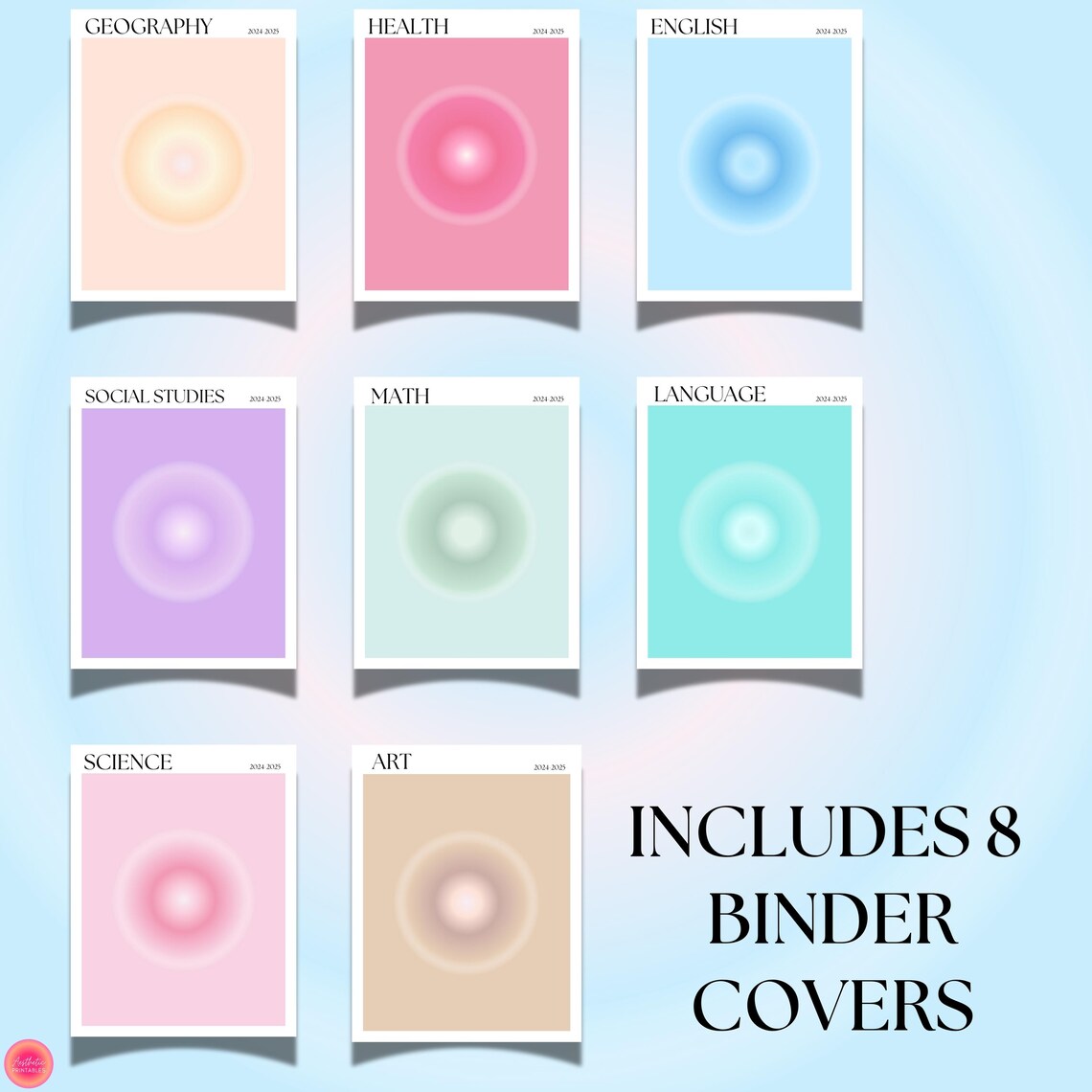 Printable Binder Covers, Aesthetic, Editable, Binder Cover Page, Binder ...