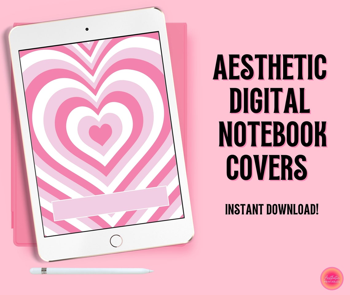 Aesthetic Notebook Cover Digital, Goodnotes Cover, Digital Notebook ...