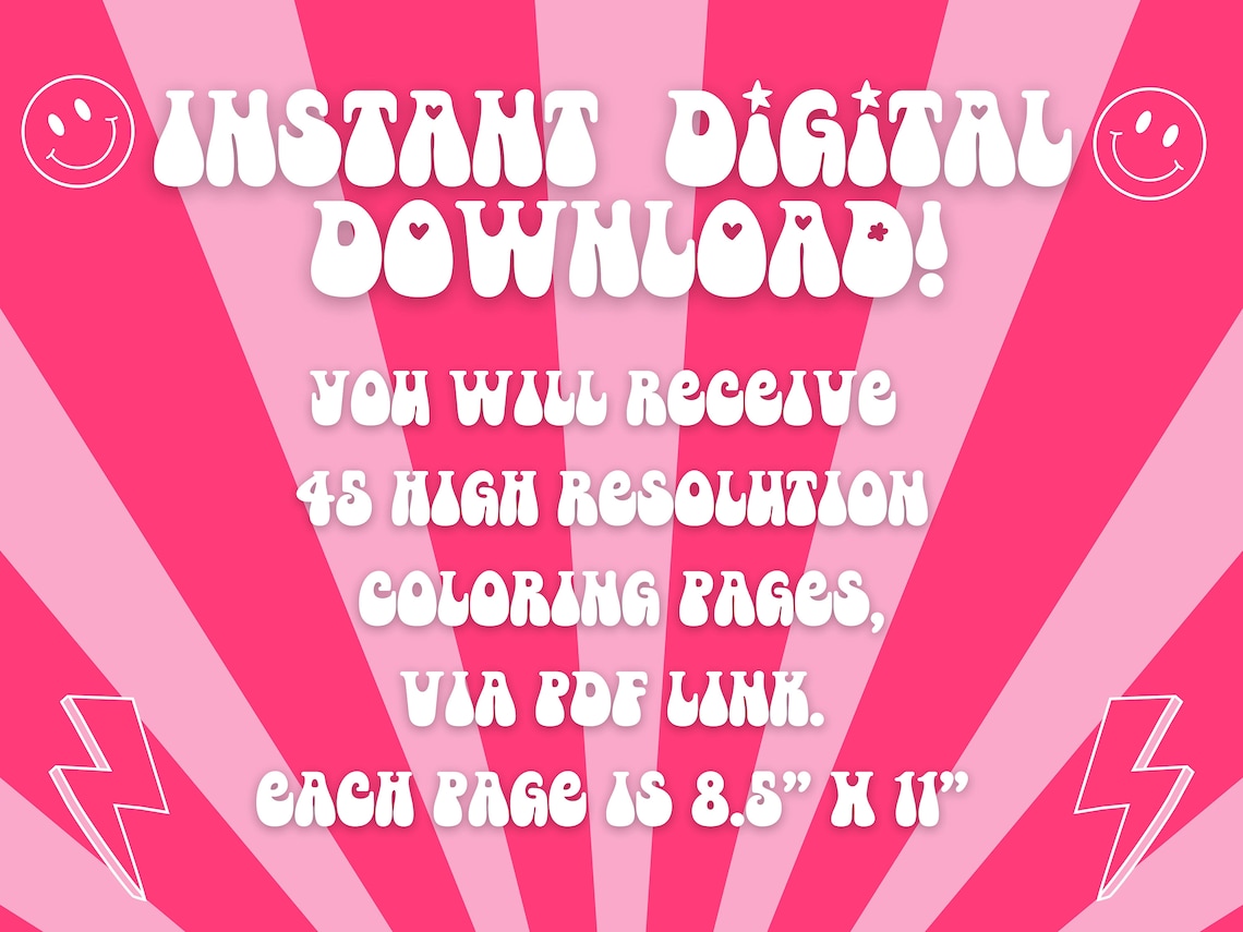 Preppy Coloring Pages Preppy Coloring Book Printable Easy Aesthetic ...