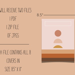 Binder Covers Boho, Aesthetic Binder Covers, Printable, Binder Cover ...