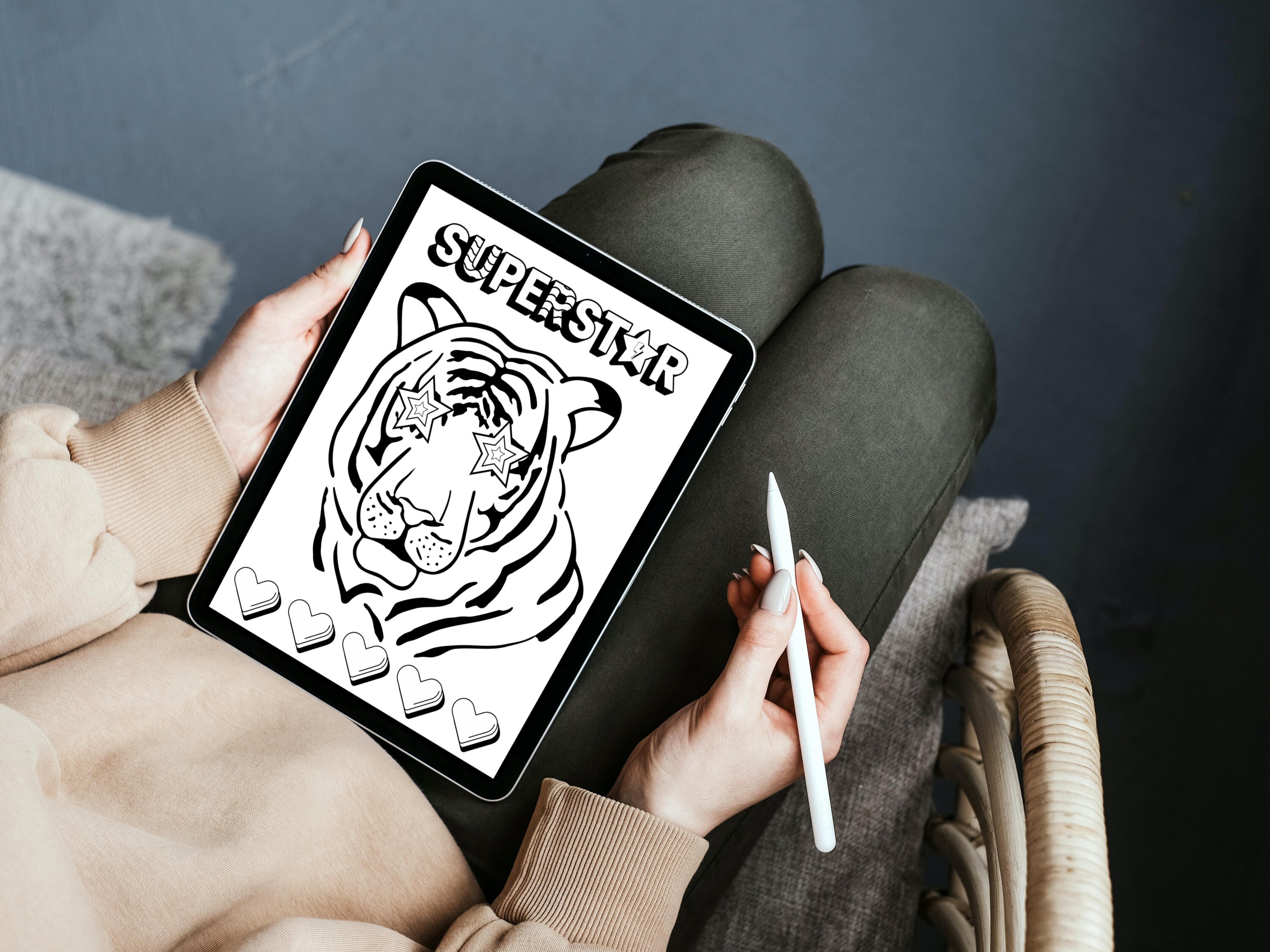 Preppy Coloring Pages, Aesthetic Coloring Pages Printable, Easy, PDF ...