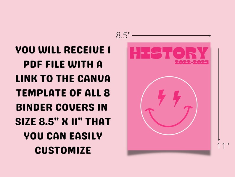 Preppy Binder Covers, Editable, Printable, Aesthetic Binder Covers ...