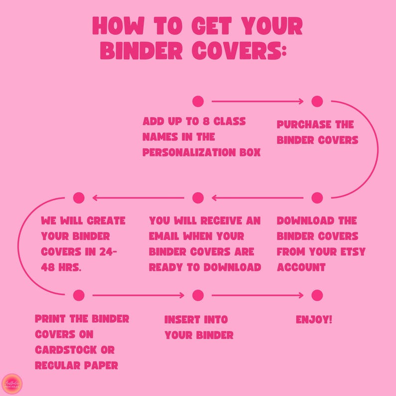 Binder Covers Preppy, Custom, Printable, Aesthetic Binder Covers ...