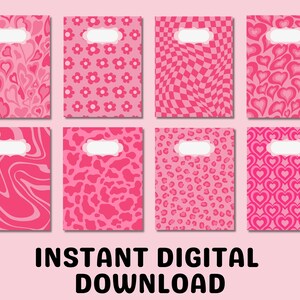 Preppy Binder Covers Printable, Aesthetic Binder Covers, Digital ...