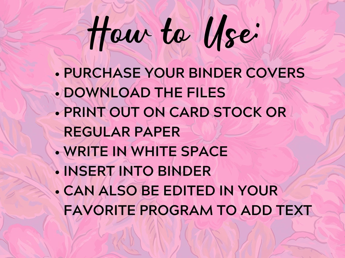 Preppy Binder Covers, Printable, Aesthetic Binder Covers, Binder Covers ...