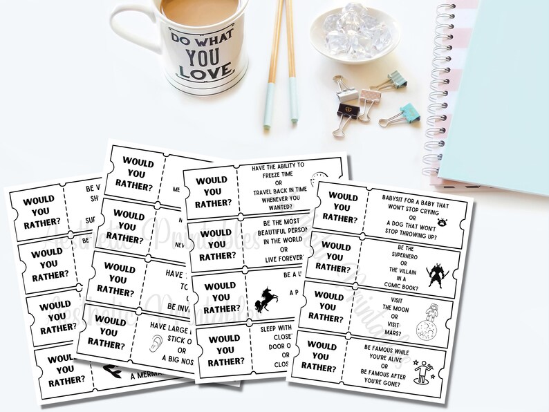 Would You Rather, Game for Teens, Party Games, Would You Rather for ...