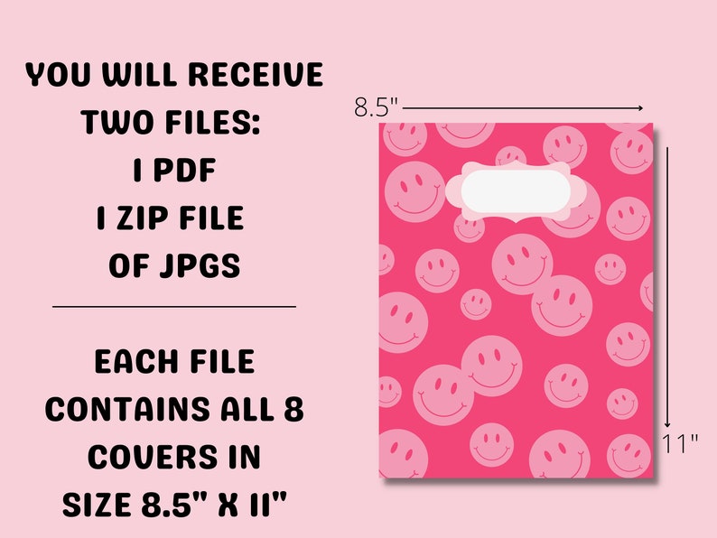 Preppy Binder Covers Printable Aesthetic Binder Covers - Etsy