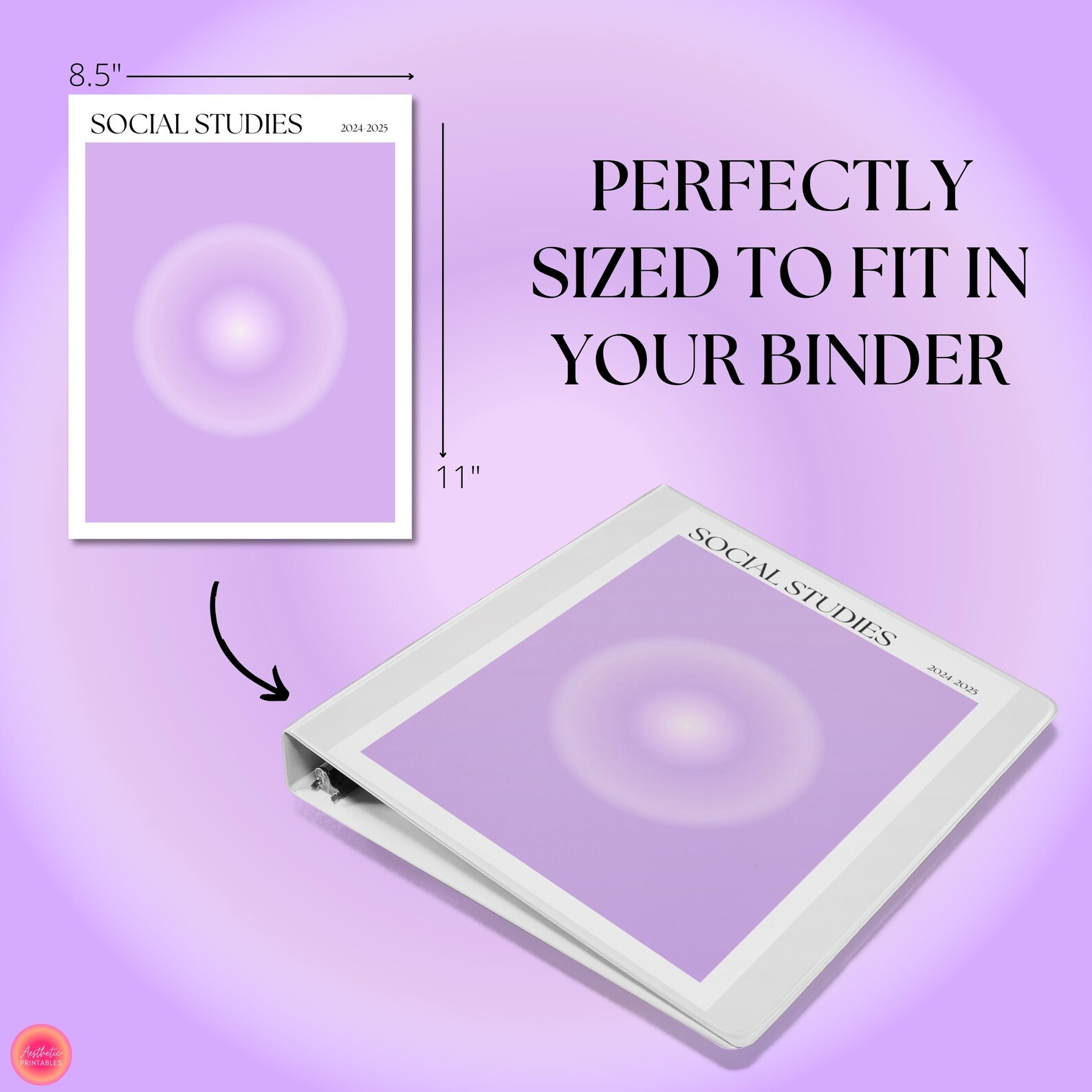 Aura Aesthetic Binder Covers, Printable Binder Covers, Aesthetic ...