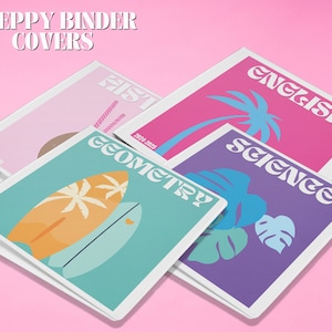 Preppy Binder Covers, Custom, Printable, Aesthetic Binder Covers ...