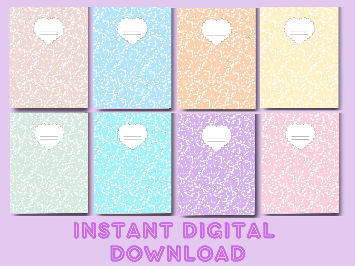 Kpop Binder Covers, Pastel Binder Covers, Printable Binder Cover ...