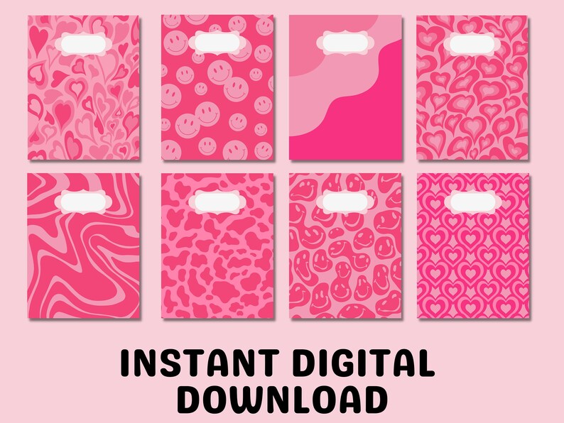 Preppy Binder Covers Printable Aesthetic Binder Covers - Etsy