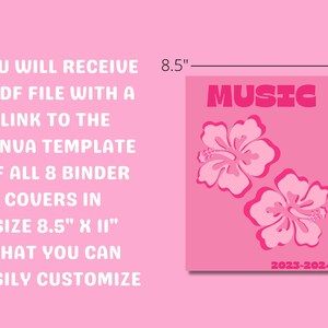 Preppy Binder Covers, Editable, Printable, Aesthetic Binder Covers ...