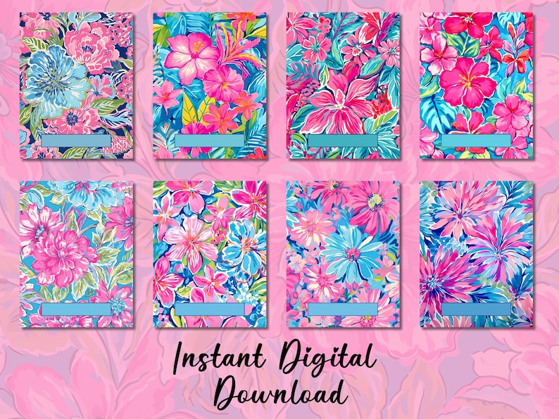 Preppy Binder Covers, Printable, Aesthetic Binder Covers, Binder Covers ...