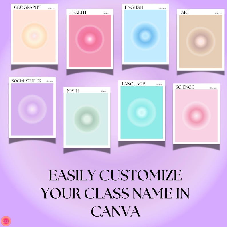 Aura Aesthetic Binder Covers, Printable Binder Covers, Aesthetic ...