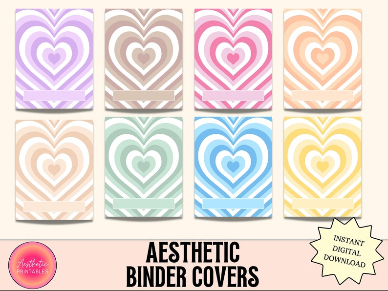 Kpop Binder Covers, Aesthetic Binder Cover Template, Printable, Y2K ...