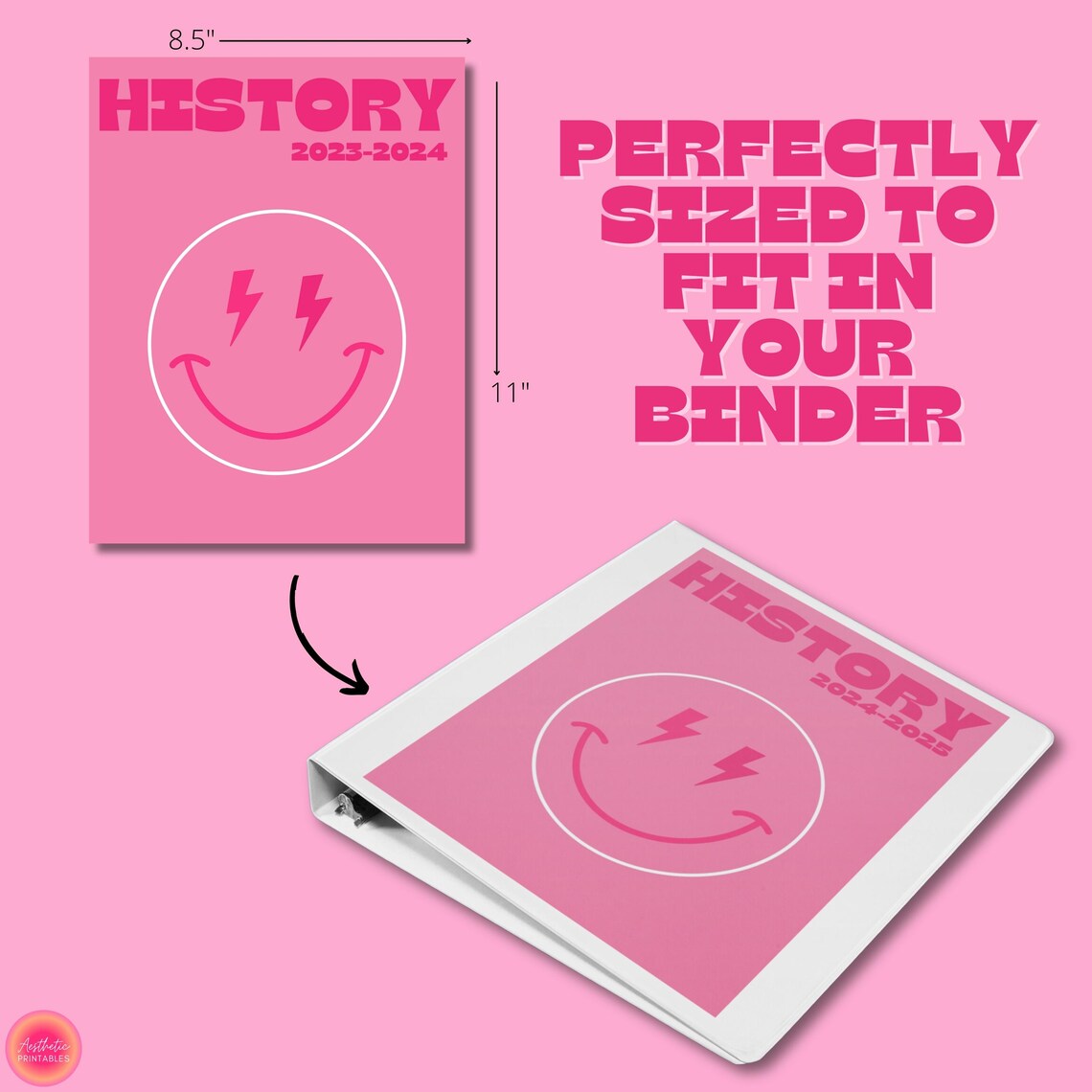 Binder Covers Preppy, Custom, Printable, Aesthetic Binder Covers ...