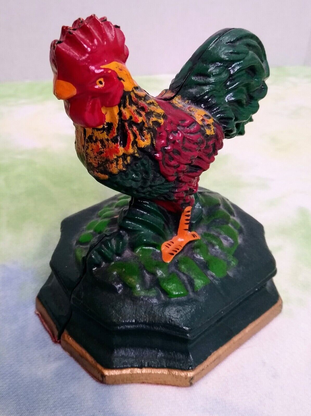 Vintageheavy Cast Iron Rooster Bookends or Door - Etsy