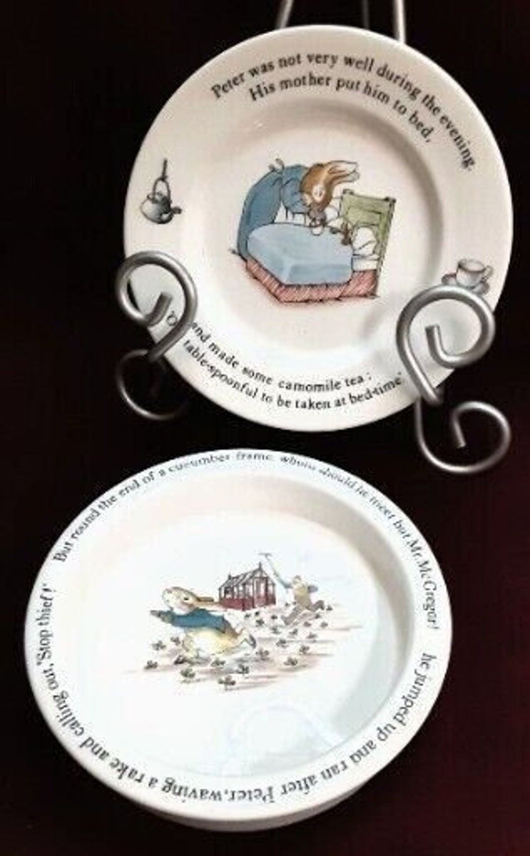 Wedgwood Beatrix Potter Peter Rabbit Plate and Bowl - Etsy
